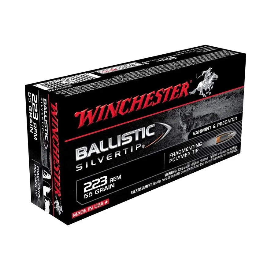 Winchester Ballistic Silvertip .223 REM 55gr – Emmett & Stone Country Sports Ltd